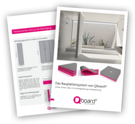 Qboard bouw- en tegelelementen voor DIY-badkamerrenovatie